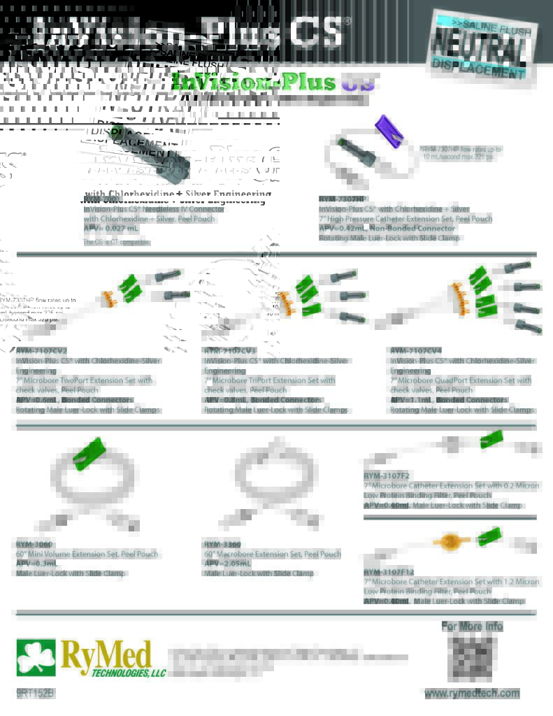 Low Volume Sets/Peds NICU - RyMed Technologies